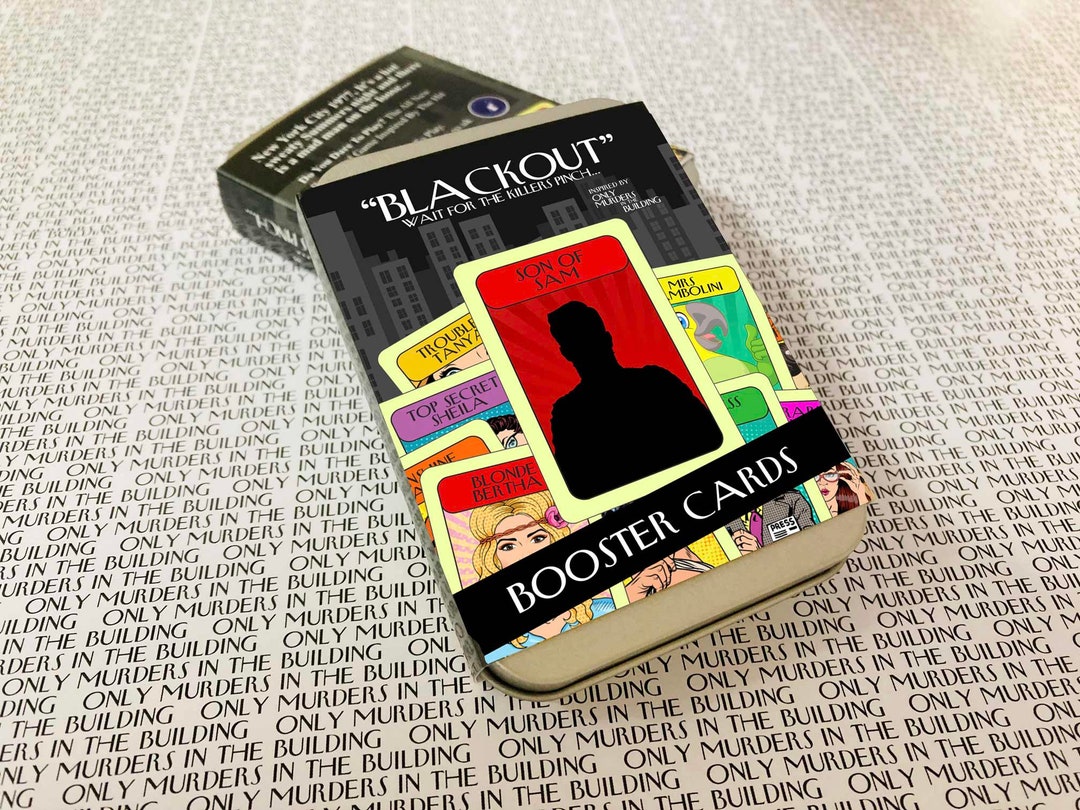 Only Murders Inspired Blackout the Card Game BOOSTER CARDS TIN Murder ...