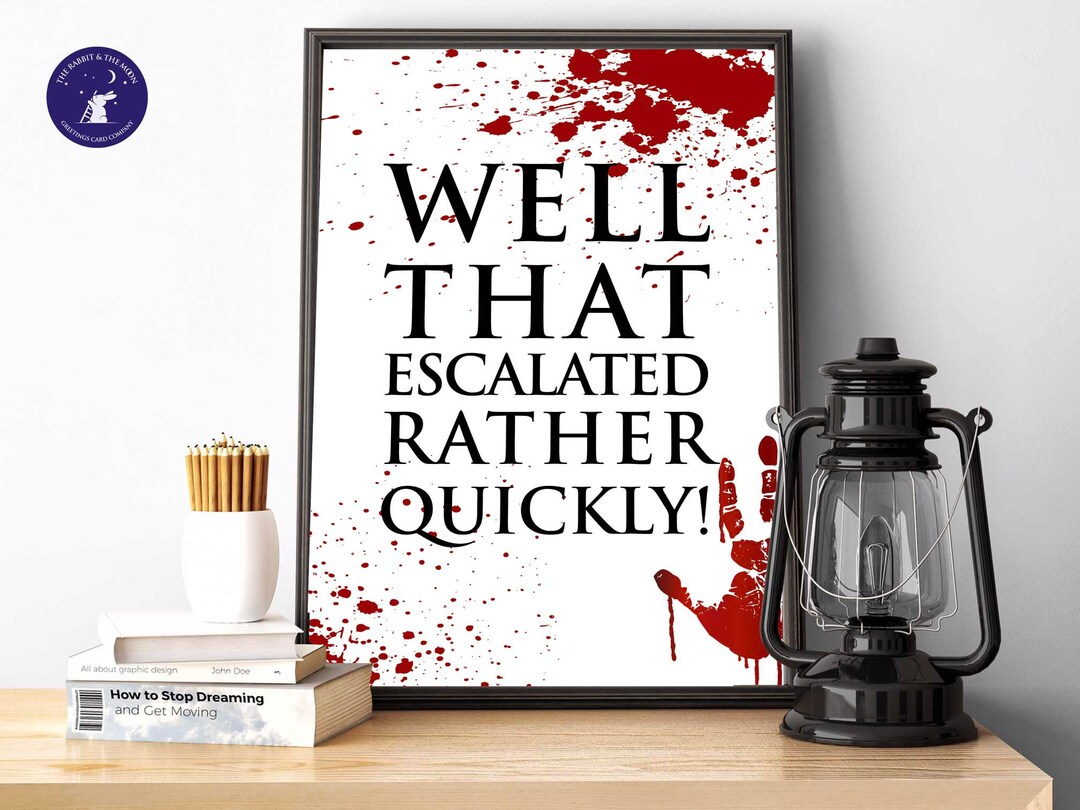 Fun Macabre Murder Mystery - A4/A3 Prints, Greetings Cards, Framed ...