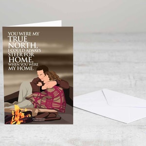 Message in a Bottle Inspired Design - True North Quote -A4/A3 Print ...