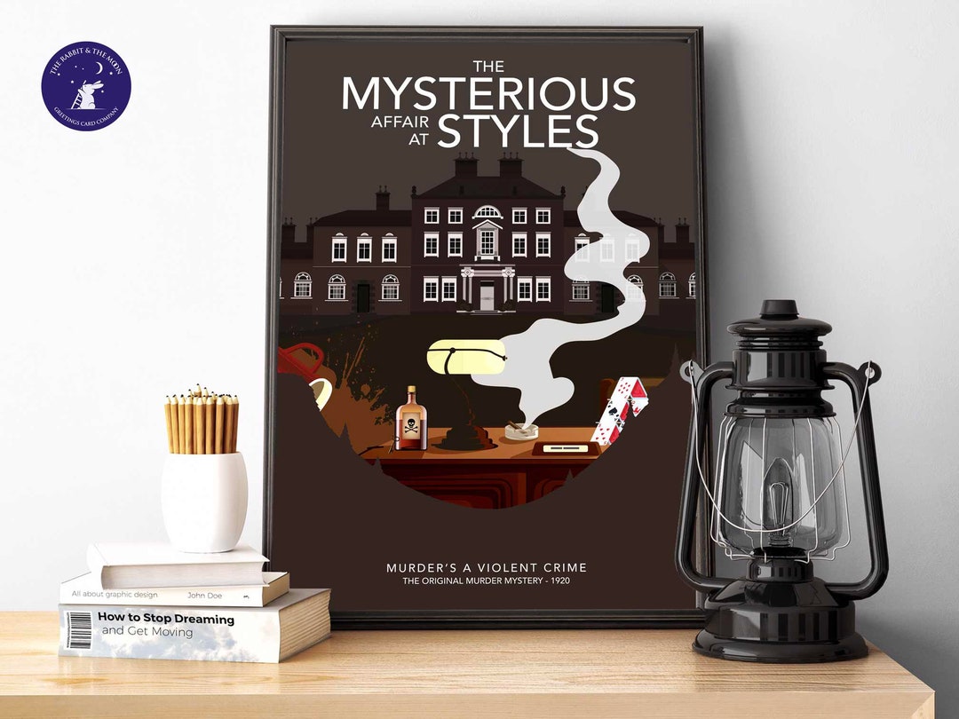 The Mysterious Affair at Styles, Inspired Design A4/A3 Print, Greetings ...