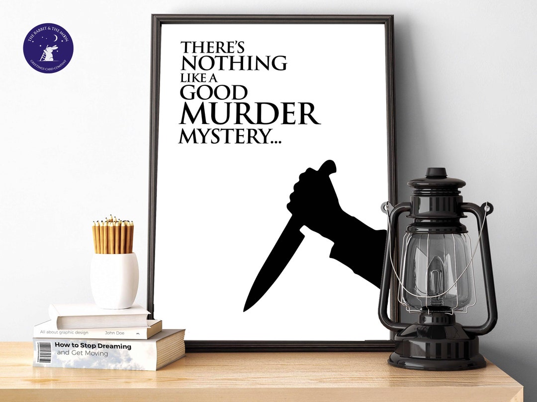 Murder Mystery Inspired Design - A4/A3 Prints, Greetings Cards, Framed ...