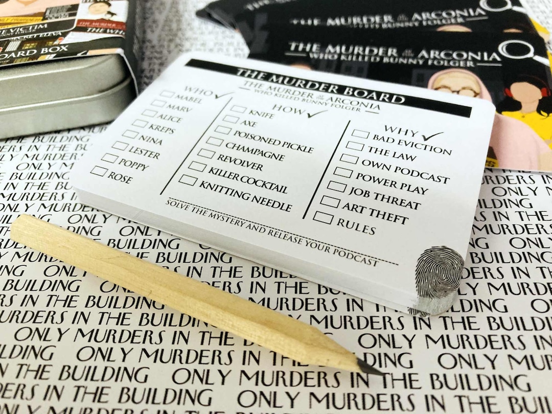 Only Murders Inspired - Murder Board Pad (50 Sheets) - Bunny Folger ...