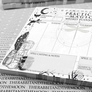 Practical Magic Inspired Weekly Planner - Witch, Wiccan, Halloween ...