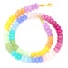 Beautiful Candy Color Quartz Smooth Rondelle Beads Necklace, AAA 7-8mm ...