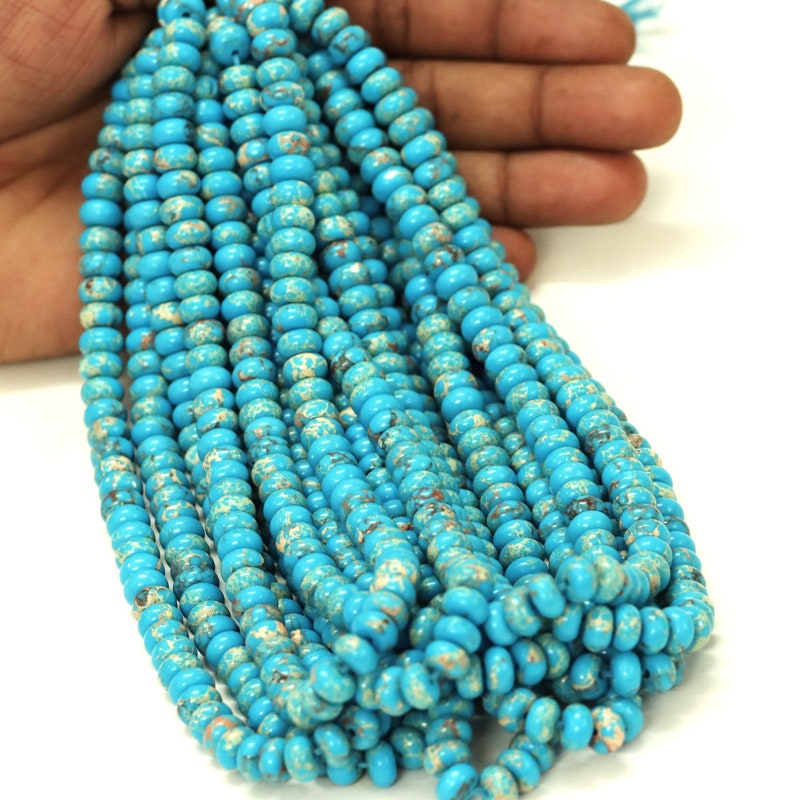 Rondelle Turquoise - Etsy
