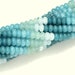 Neon Blue Quartz Beads: AAA Smooth Rondelle Gemstone, 7-8mm - Etsy