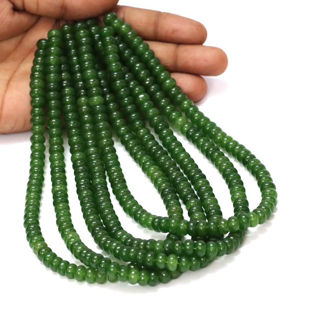 AAA Serpentine Color Quartz Smooth Rondelle Gemstone Beads,7-8mm Quartz ...