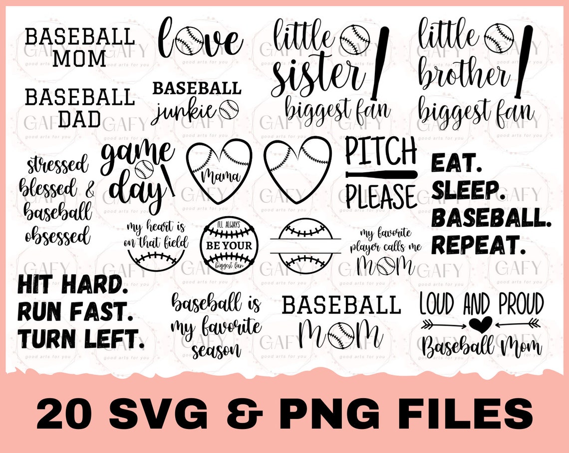 Baseball SVG Bundle, Baseball SVG, Baseball Mom SVG, Baseball Clipart ...