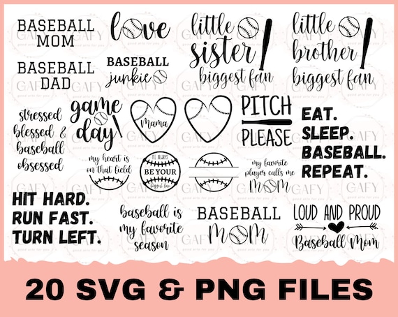 Baseball SVG Bundle Baseball SVG Baseball Mom SVG Baseball | Etsy