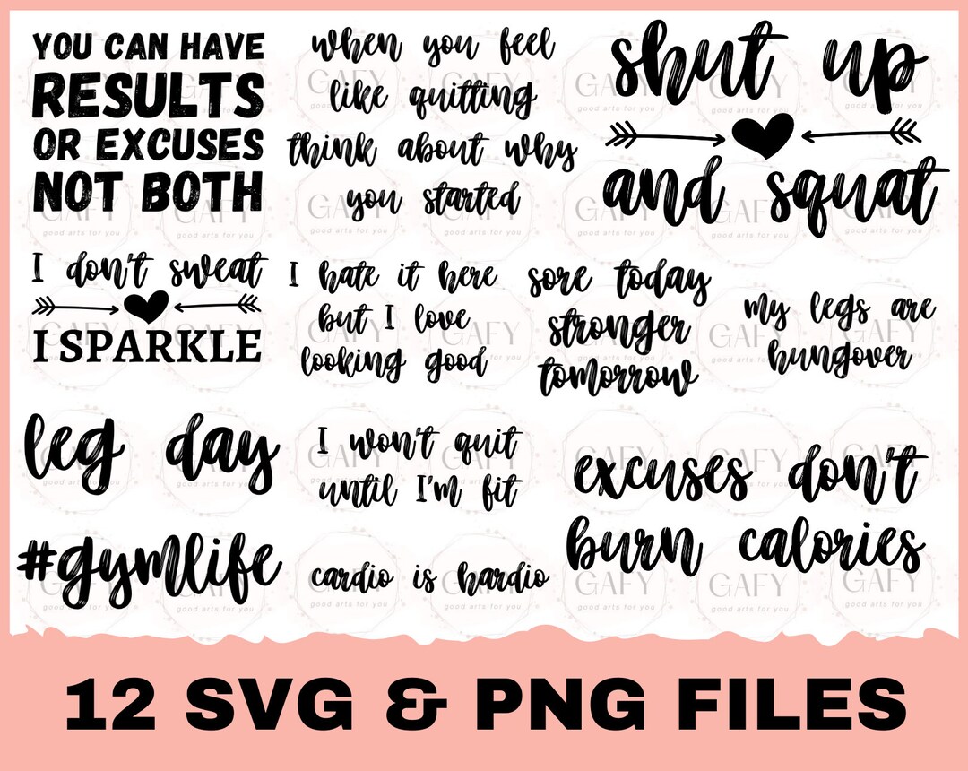 Gym SVG Bundle, Women Workout Shirt SVG, Gym Shirt Svg, Workout Tank ...