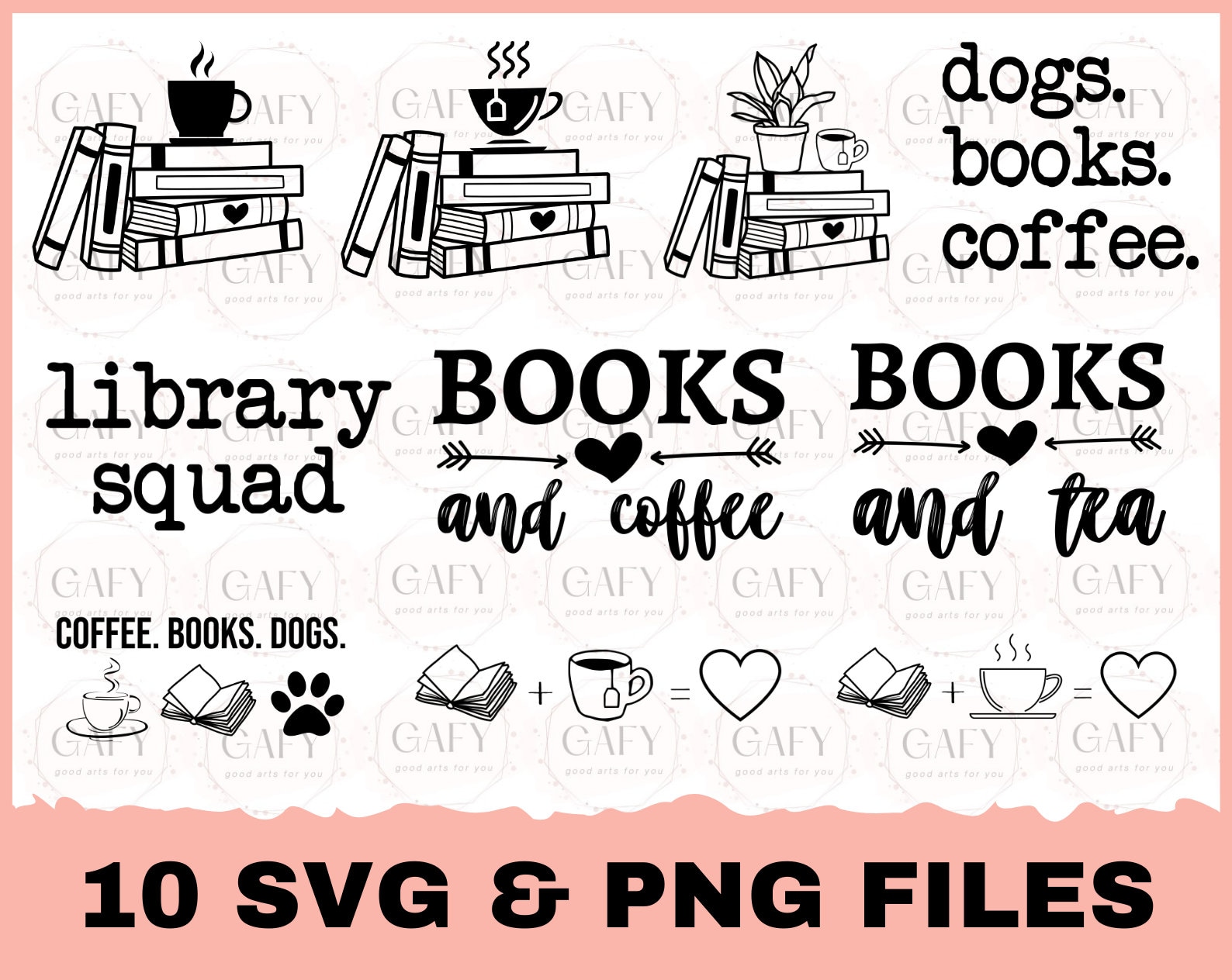 Reading SVG Bundle Book Svg Books SVG Bundle Book Lover Svg | Etsy