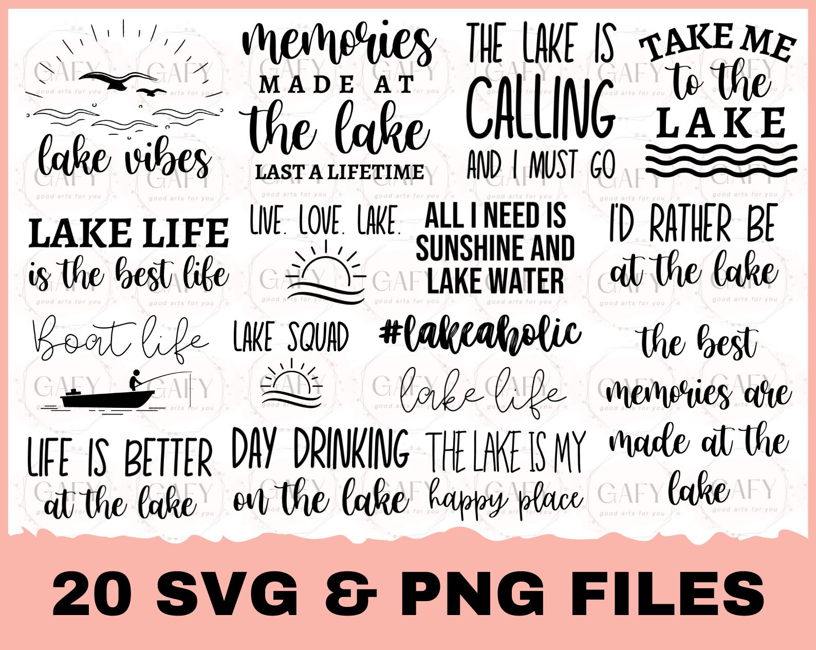 Lake SVG Bundle Lake Life Svg Quotes Svg Family Svg Camping - Etsy