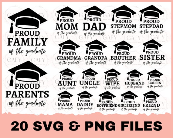 Graduation Svg Bundle Proud of the Graduate Svg Graduation - Etsy