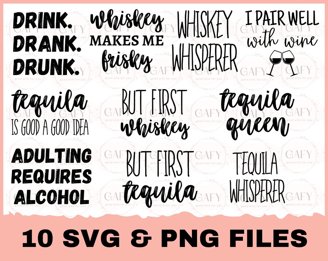 Alcohol Bundle SVG, Alcohol SVG, Drinking Svg, Funny Quotes Svg, Beer ...