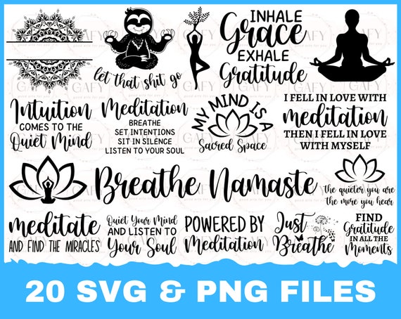 Love to Meditate Meditation SVG and Cut Files for Crafters - Etsy
