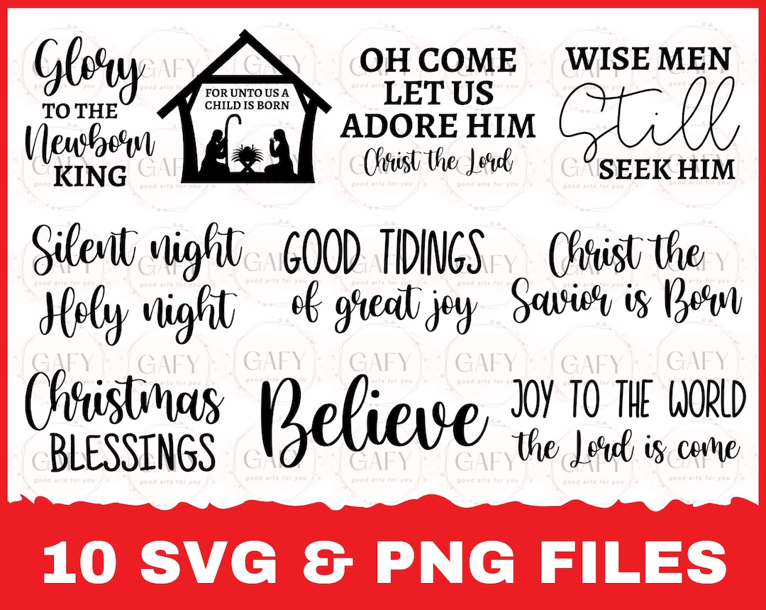 Christian Christmas Svg, Christmas Svg, Religious Christmas Svg ...