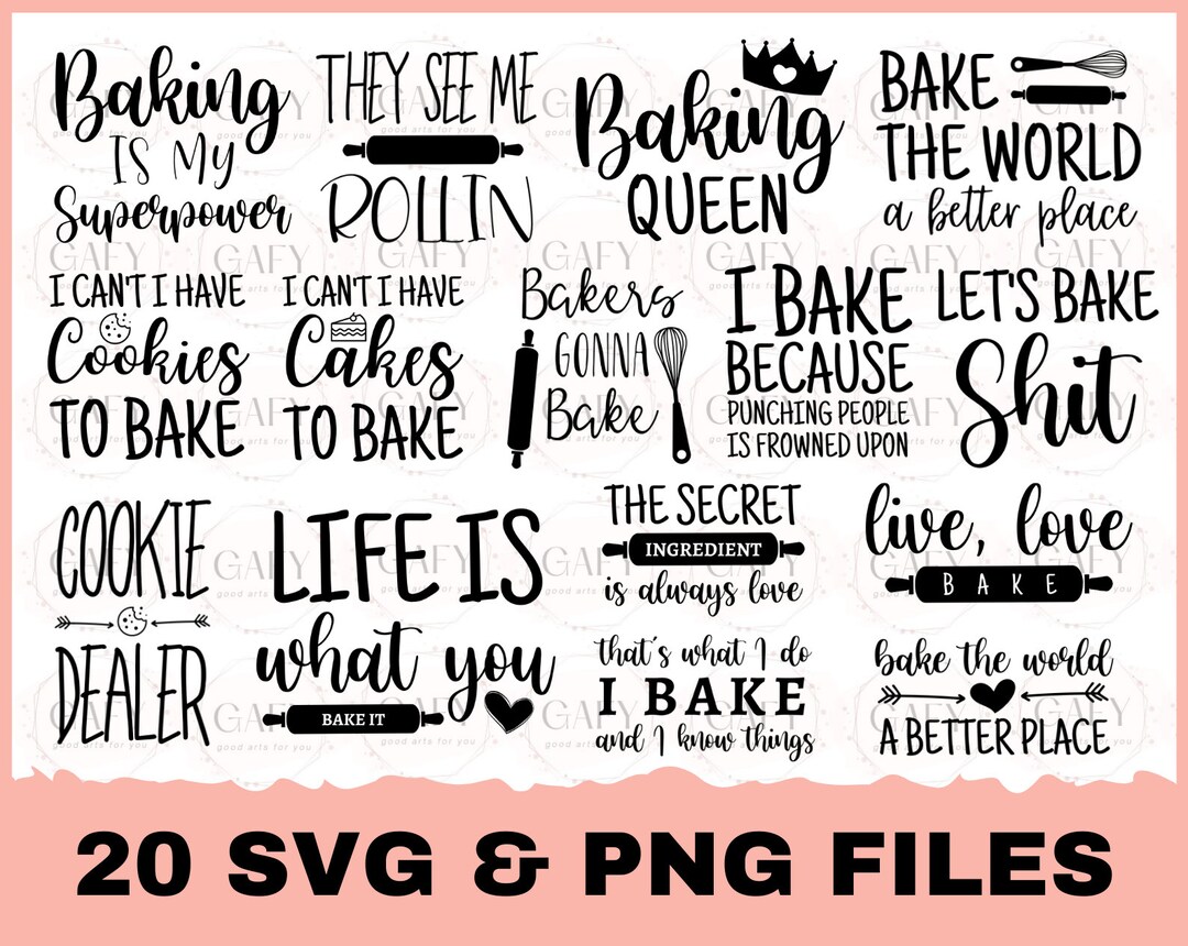 Baking SVG Bundle, Baking Saying Svg Baking Queen SVG, Cut File, Cricut ...