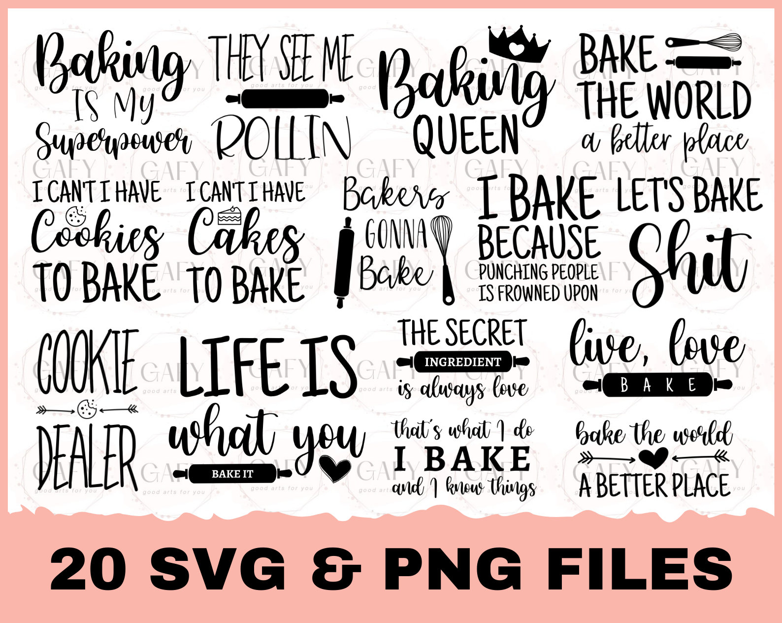 Baking SVG Bundle Baking Saying Svg Baking Queen SVG Cut - Etsy