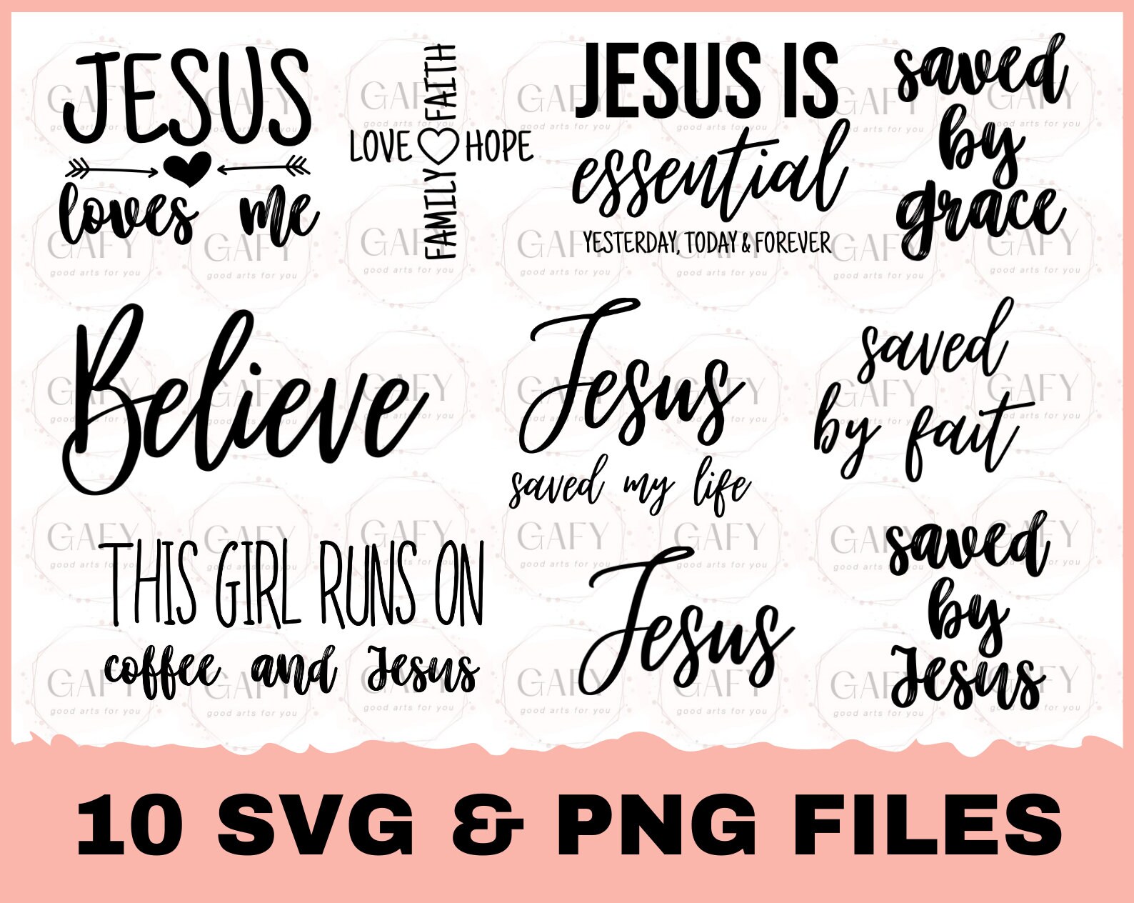 Christian Bundle SVG Scripture Bundle Inspirational Bible - Etsy