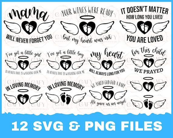Pregnancy and Infant Loss SVG Bundle Baby Loss SVG | Etsy
