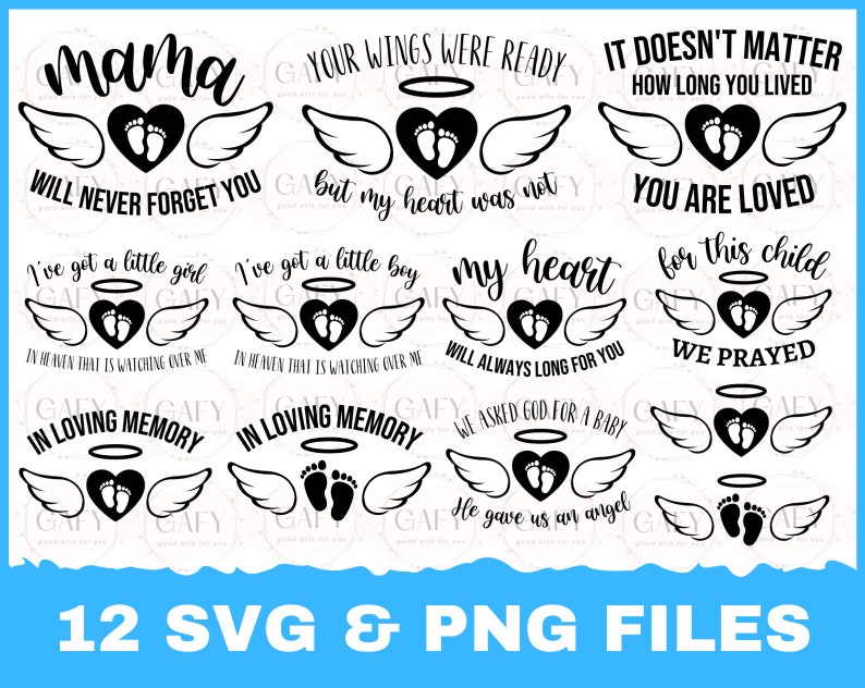 Pregnancy and Infant Loss SVG Bundle Baby Loss SVG | Etsy