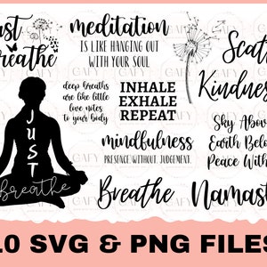 Meditation Svg - Etsy