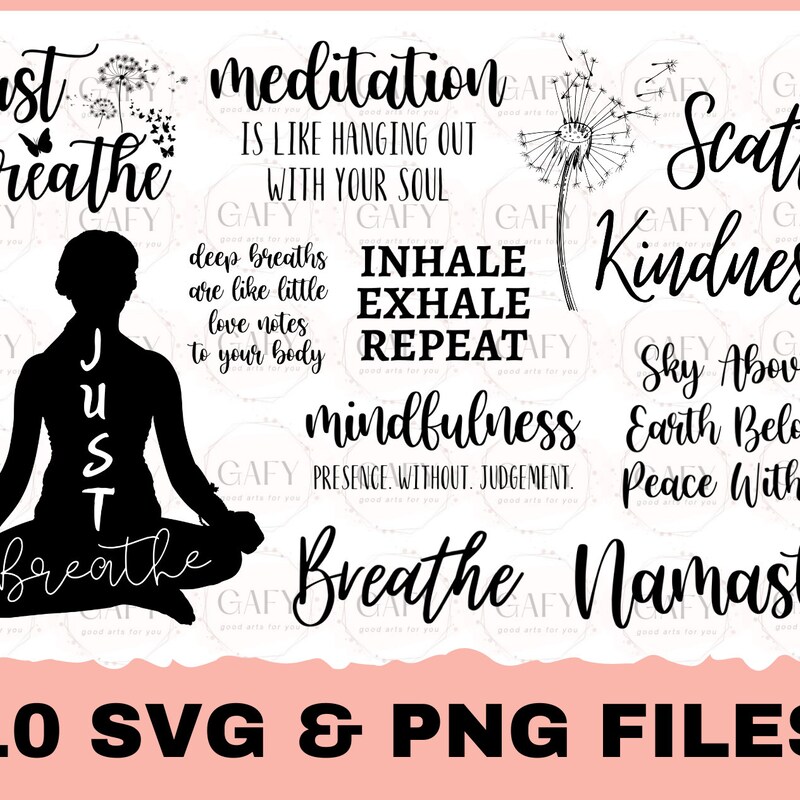 Meditation Svg - Etsy