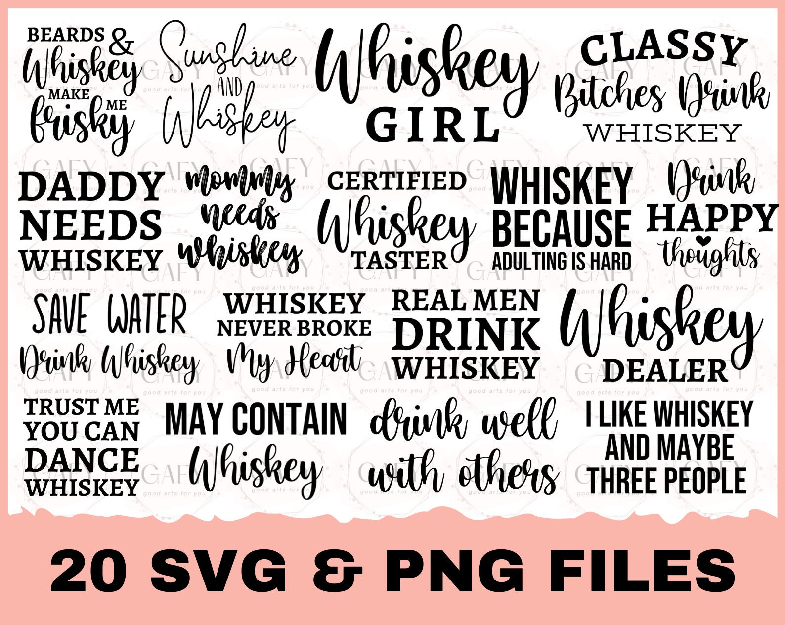 Whiskey SVG Bundle, Drinking Svg, Cricut Cut Files - Etsy