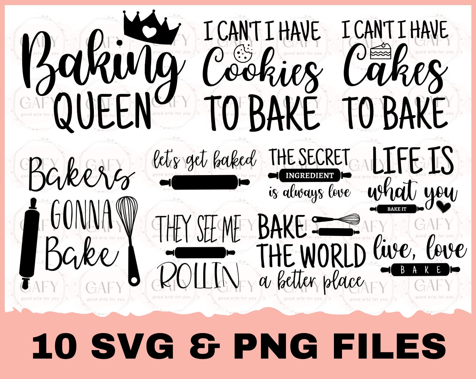 Backen SVG Bundle, Backen Spruch svg Backen Königin SVG, geschnitten ...