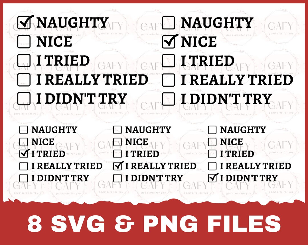 5 Christmas Designs Svg Png Family Christmas, Nice List, Matching ...