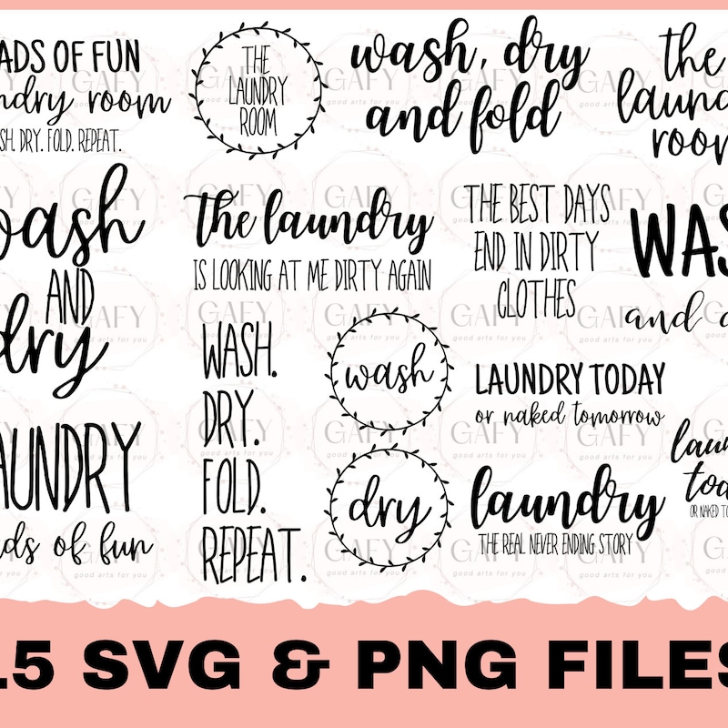 Laundry Wash and Dry Svg - Etsy