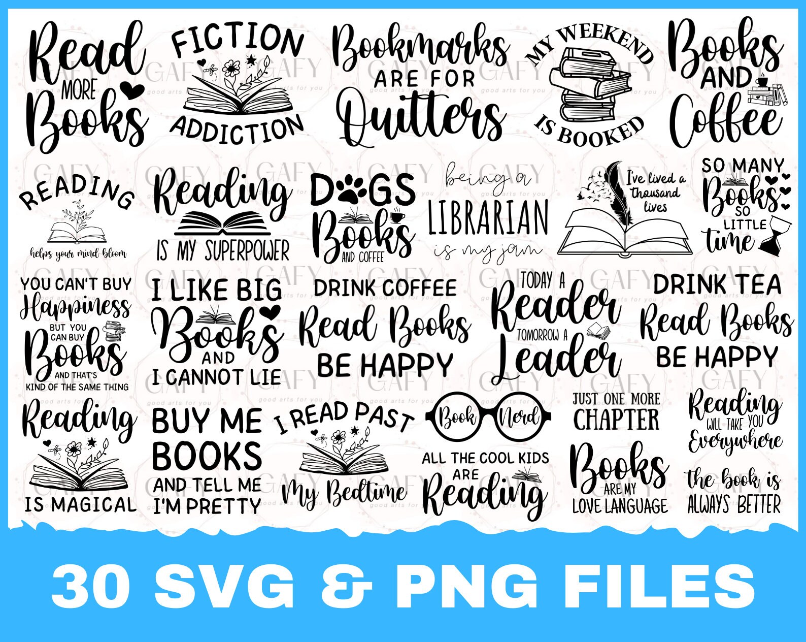 Book Lover SVG Bundle Book SVG Reading SVG Bundle Book - Etsy