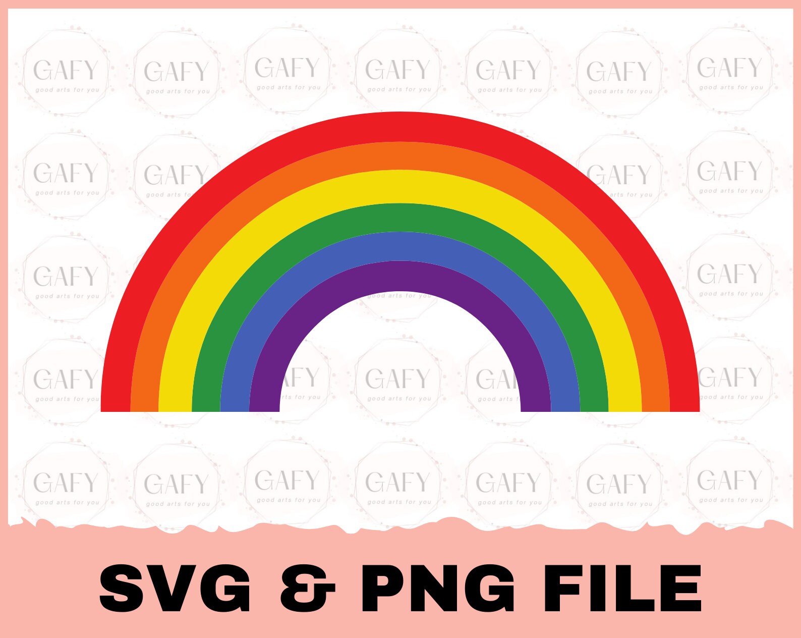 Rainbow Svg Rainbow Clipart Svg Png Studio 3 Cut Files for | Etsy