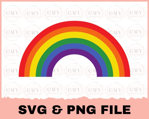 Rainbow Svg Rainbow Clipart Svg Png Studio 3 Cut Files for | Etsy
