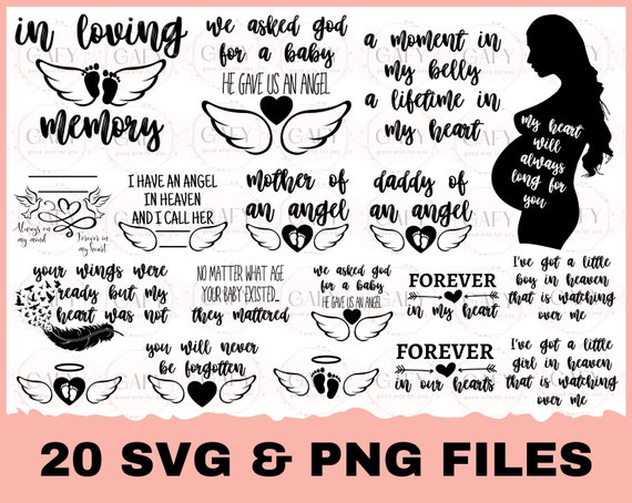Pregnancy and Infant Loss SVG Bundle Baby Loss SVG - Etsy