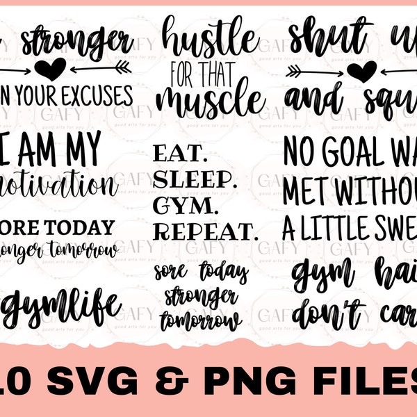 Exercise Svg - Etsy
