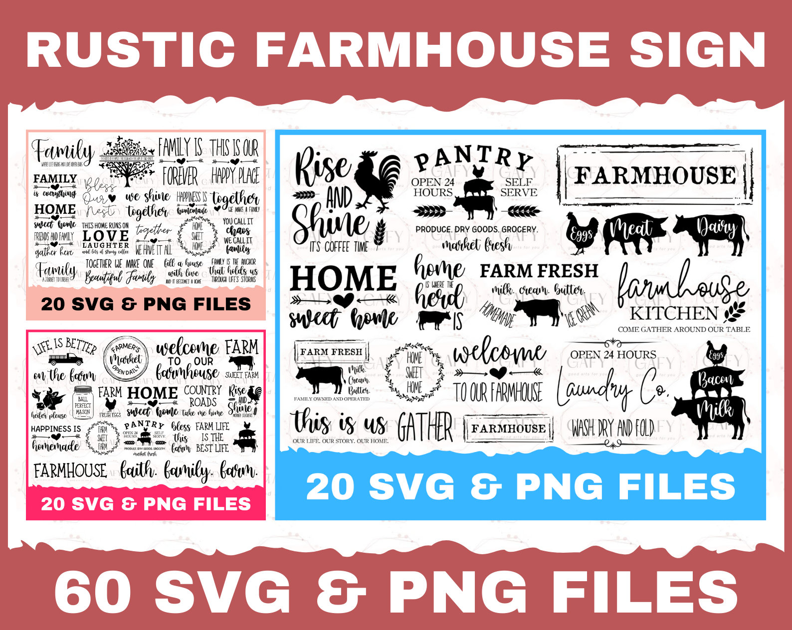 Farm Svg Bundle, Farmhouse Svg Bundle, Farm Life Svg, Farm Svg Designs ...