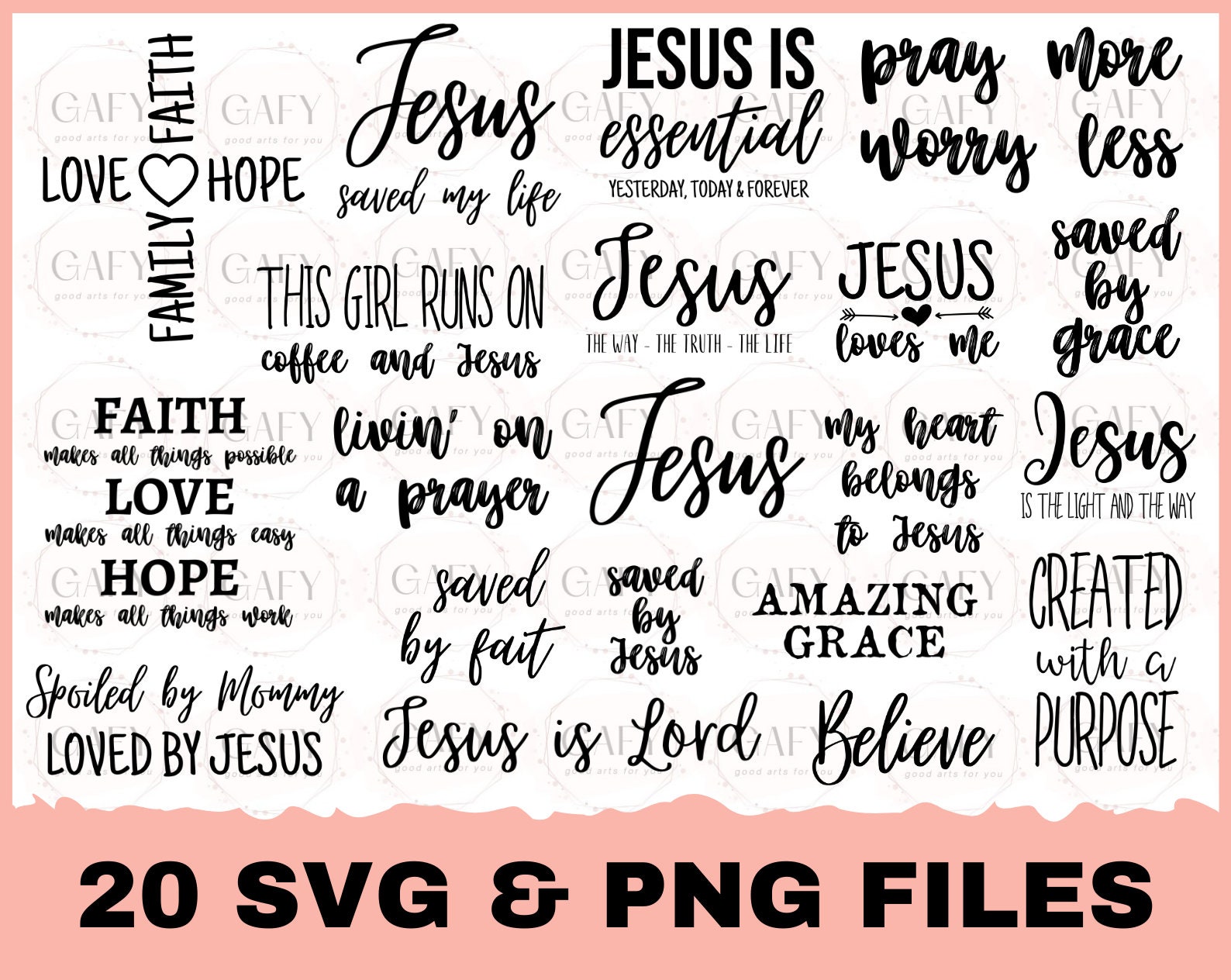 Christian Bundle SVG Scripture Bundle Instant Download - Etsy