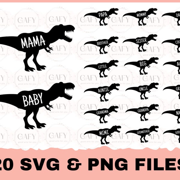 Family Saurus Svg - Etsy