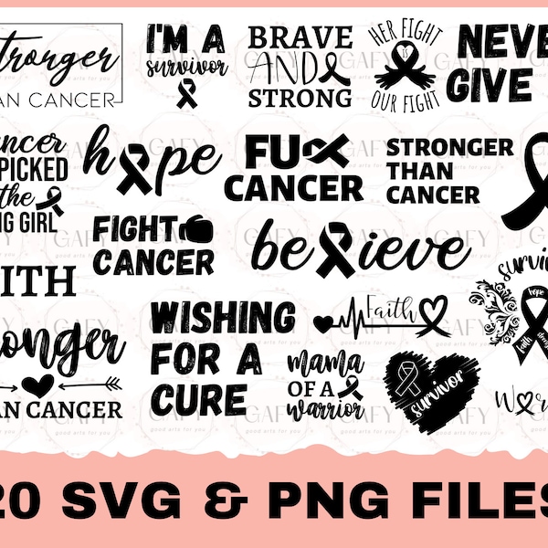 Cancer Svg - Etsy