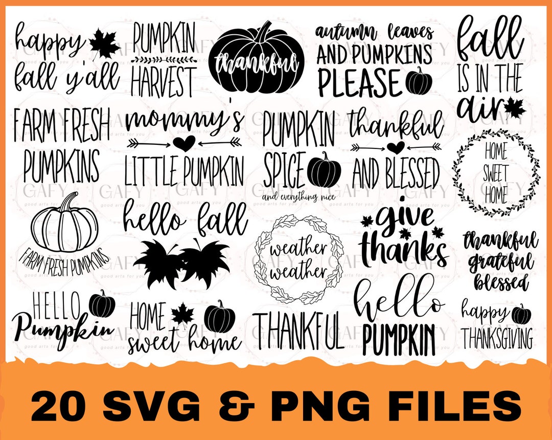 Fall Svg Happy Fall Svg Fall Svg Bundle Autumn Svg Bundle Svg Designs ...