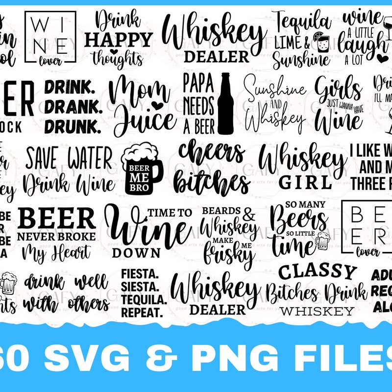 Drinking Quotes Svg - Etsy