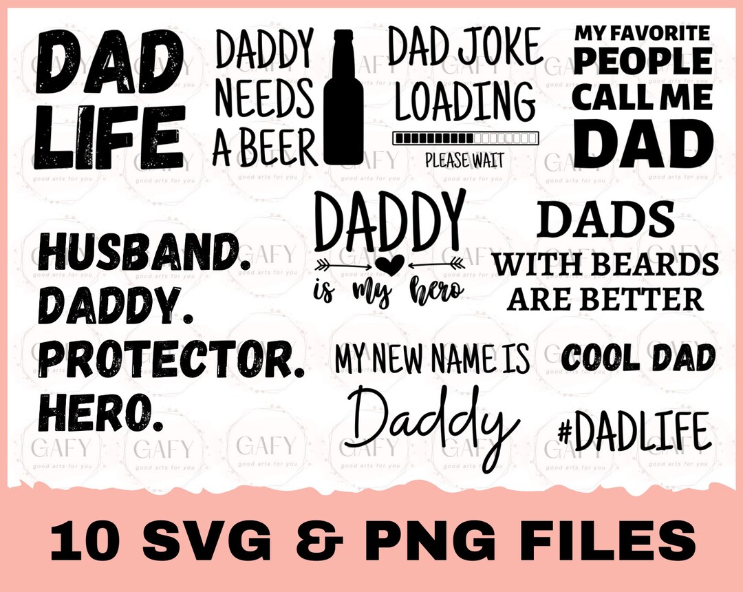 Dad SVG, Dad Life SVG, Father's Day SVG, New Dad Svg, Dad Clipart, Cut ...
