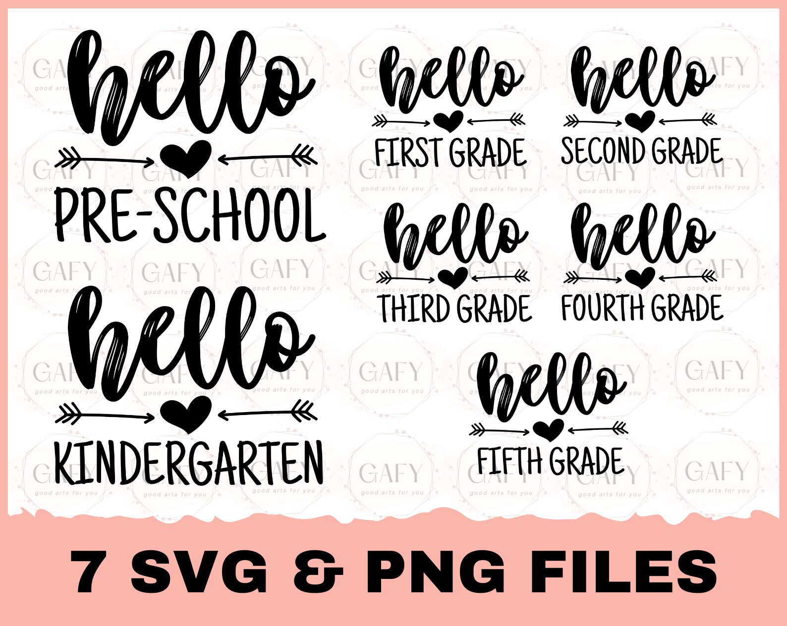 Hello School SVG Bundle Back to School SVG Teacher Svg - Etsy