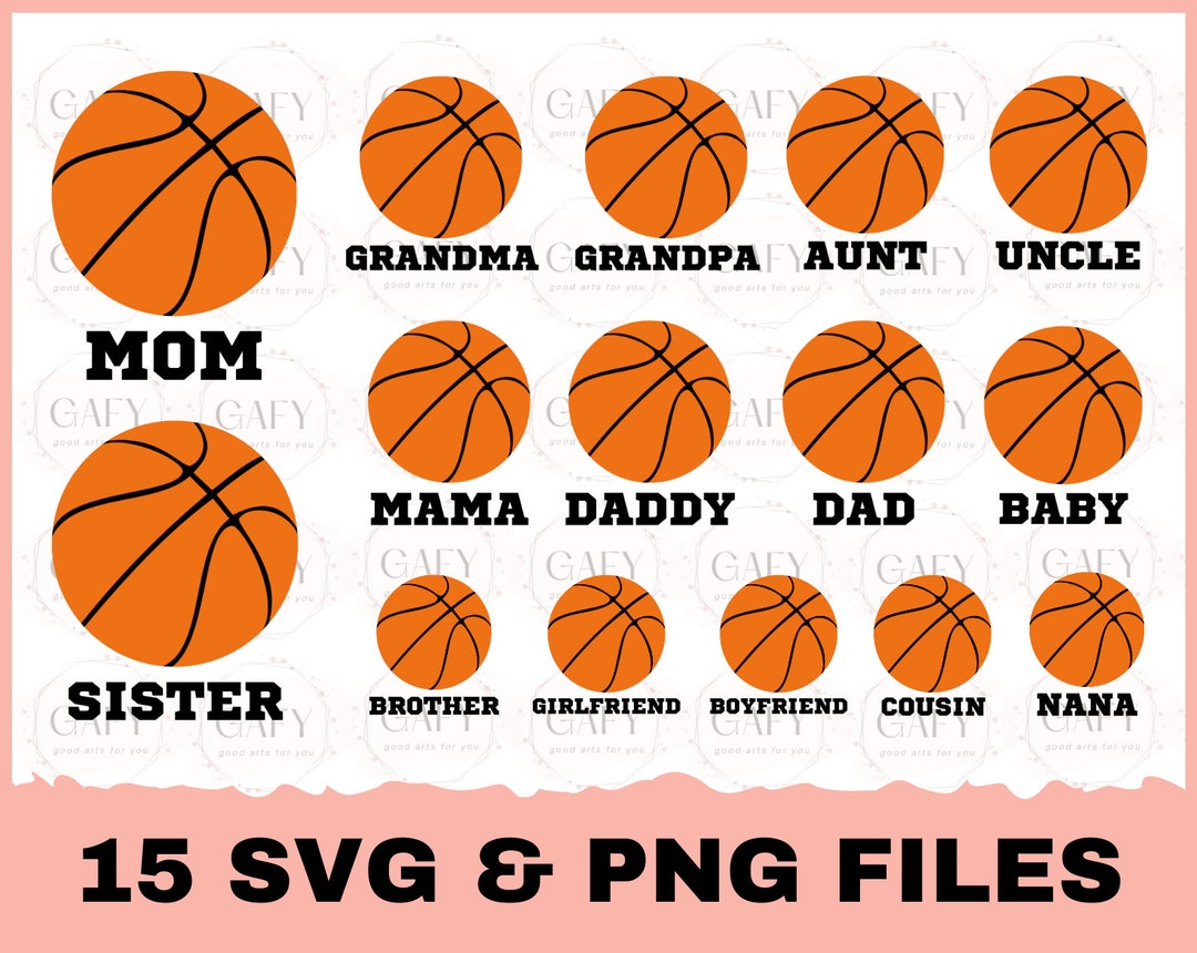 Basketball SVG Bundle, Vector Printable Clipart Cut Files, Love ...
