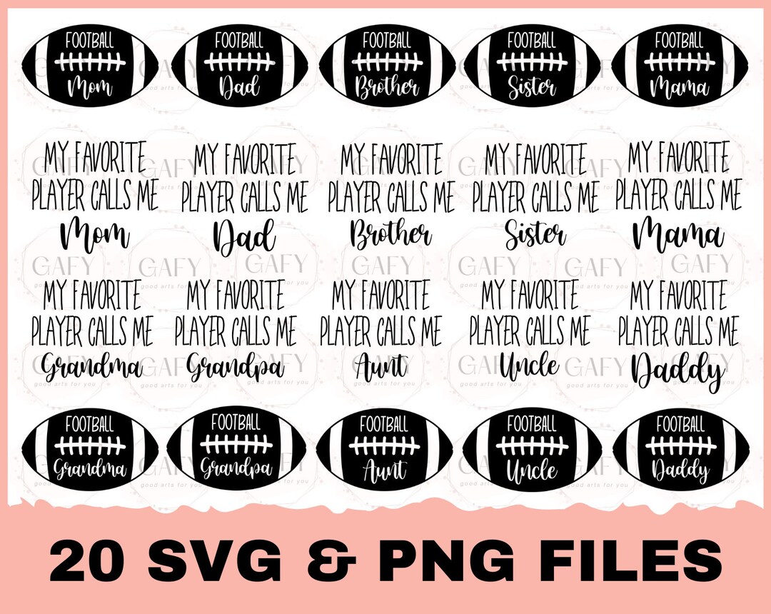 Football Family SVG Bundle, Football Season SVG Files for Cricut ...