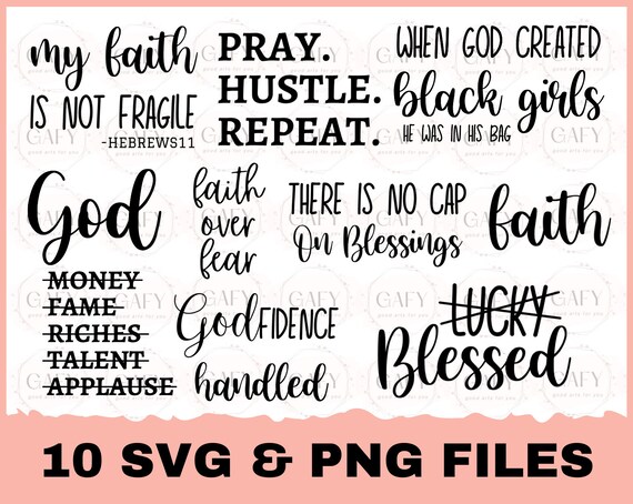 God Svg Faith SVG Bundle Inspirational Big Bundle SVG File - Etsy