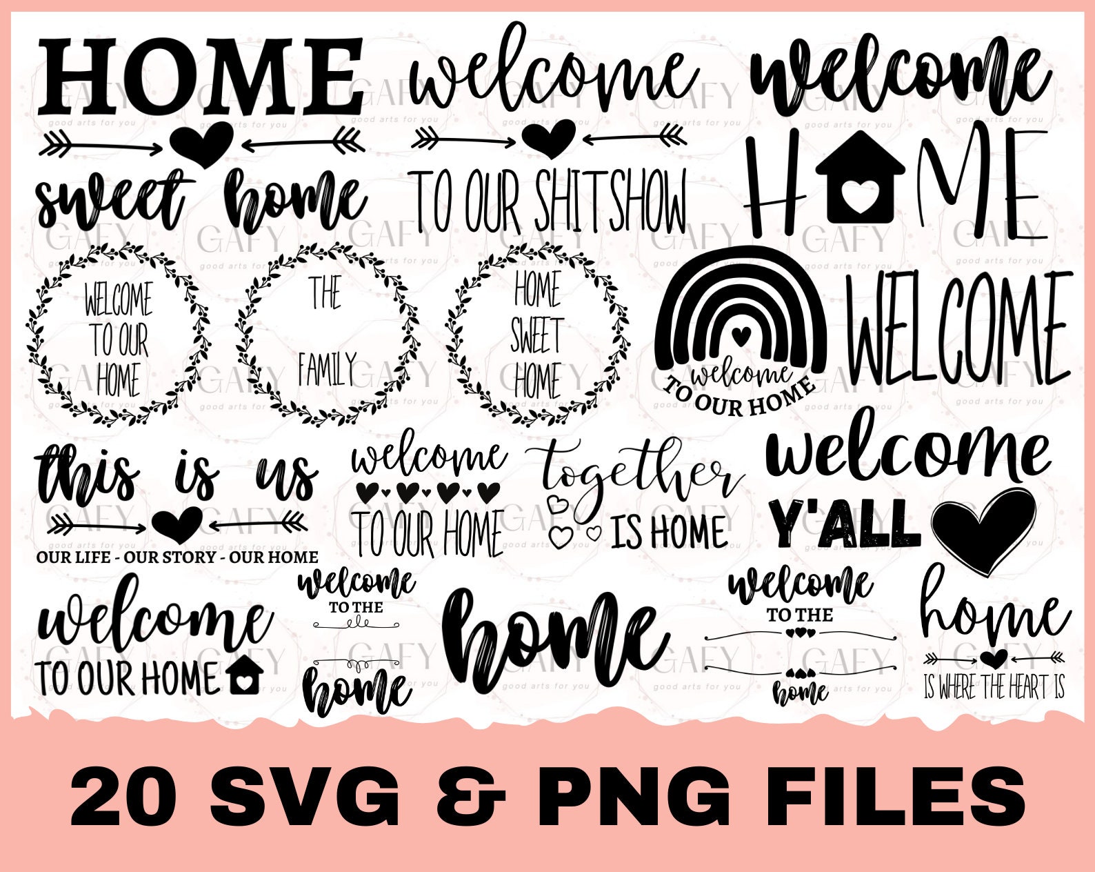 Welcome svg bundle hand lettered welcome sign svg welcome to | Etsy