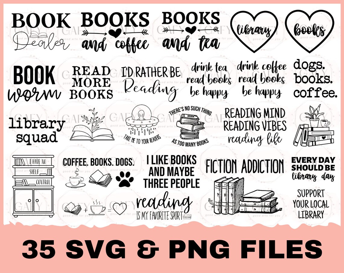 Reading Bundle Svg Reading Quotes Svg Reading Svg Svg Bundle Book Svg ...