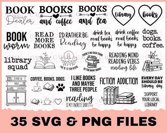 Reading Bundle Svg Reading Quotes Svg Reading Svg Svg Bundle - Etsy
